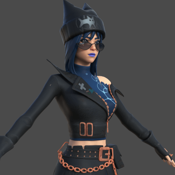 Fortnite Penny (WIP) 3D Render, Digital Art by VFoxGames