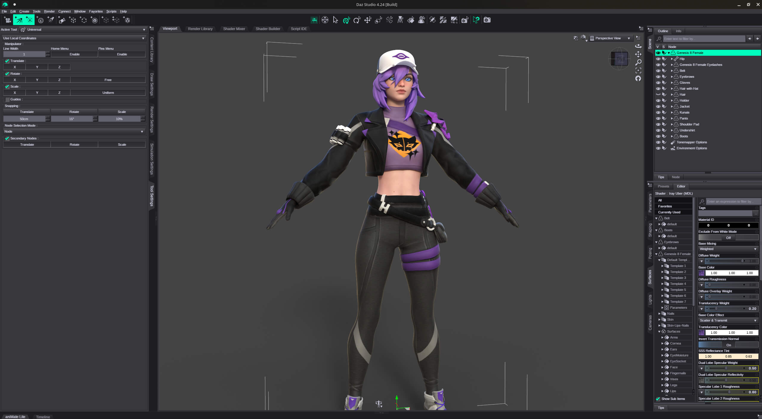 Fortnite Peri (WIP) 3D Render, Digital Art by VFoxGames