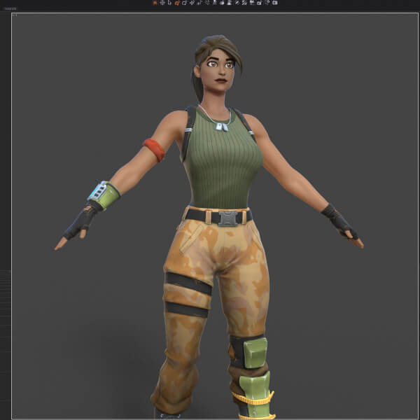 Ramirez at Pool 3D Render, Digital Art by VFoxGames