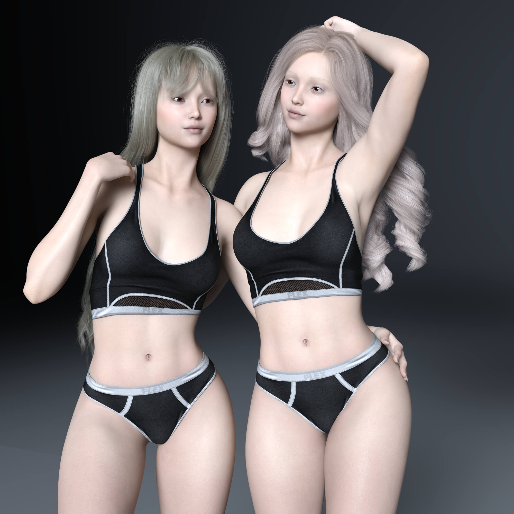 VFox Jeanne and Marie for Genesis 8 Female - Daz Content by VFoxGames