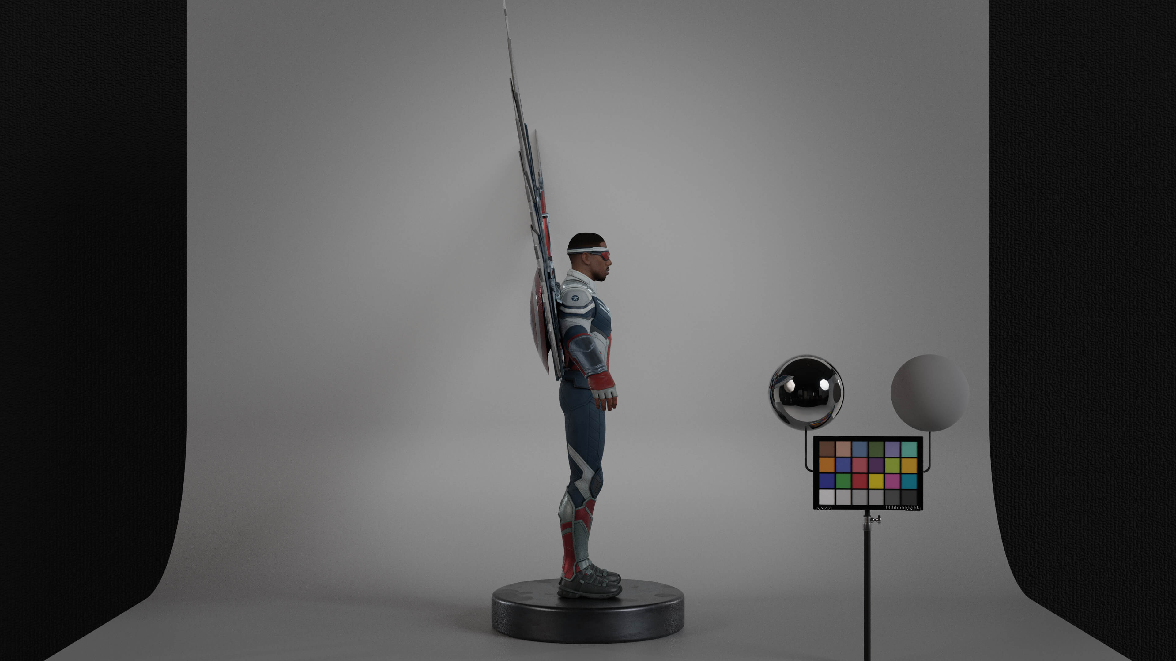 Captain America - Sam Wilson 3D Model by VFXMatrix