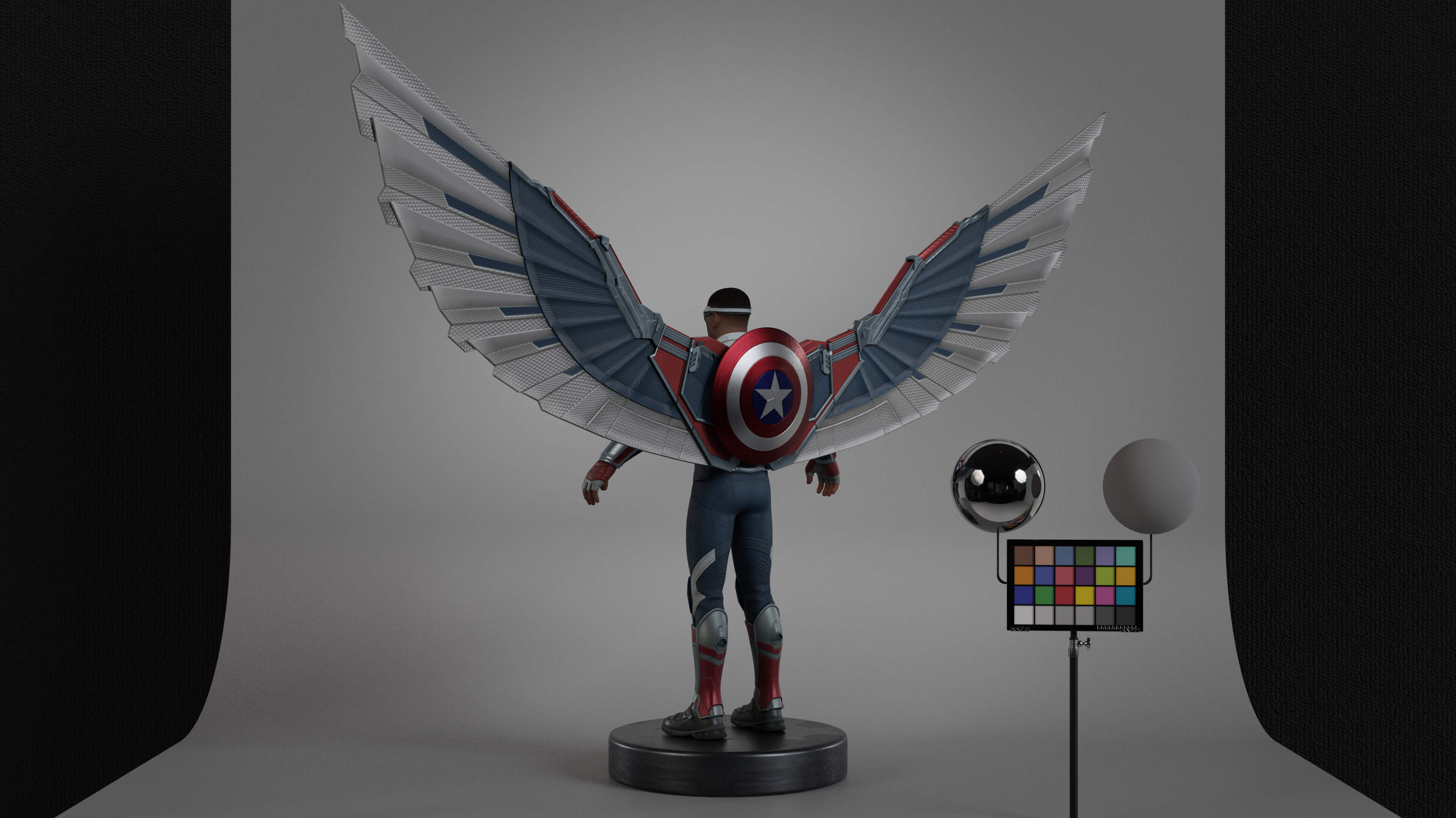 Captain America - Sam Wilson 3D Model by VFXMatrix