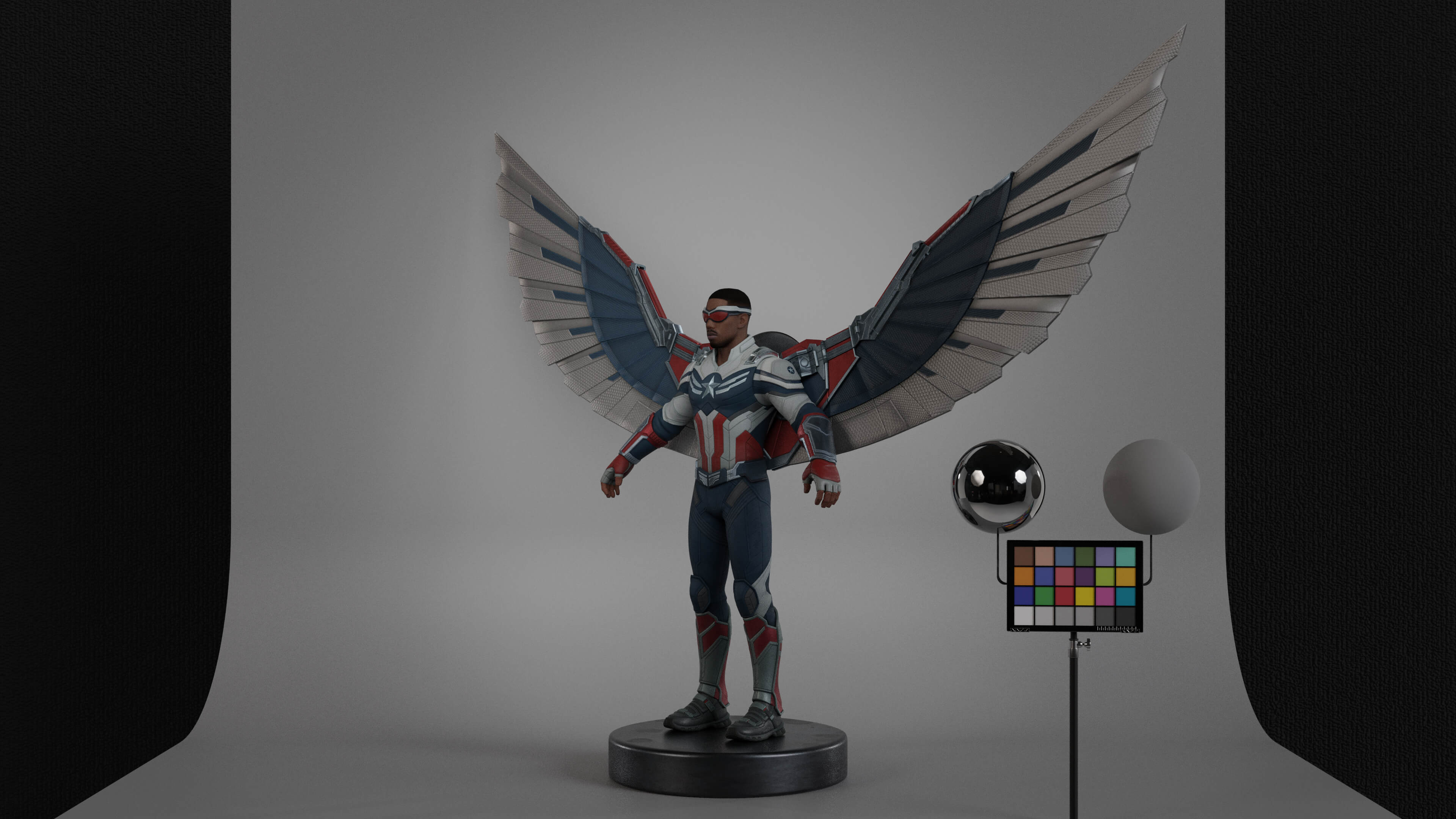 Captain America - Sam Wilson 3D Model by VFXMatrix