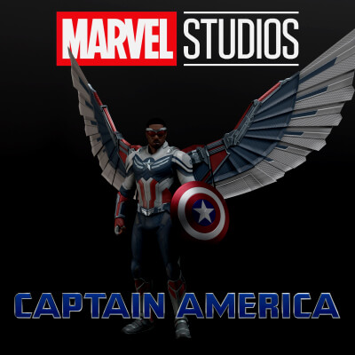 Captain America - Sam Wilson 3D Model by VFXMatrix