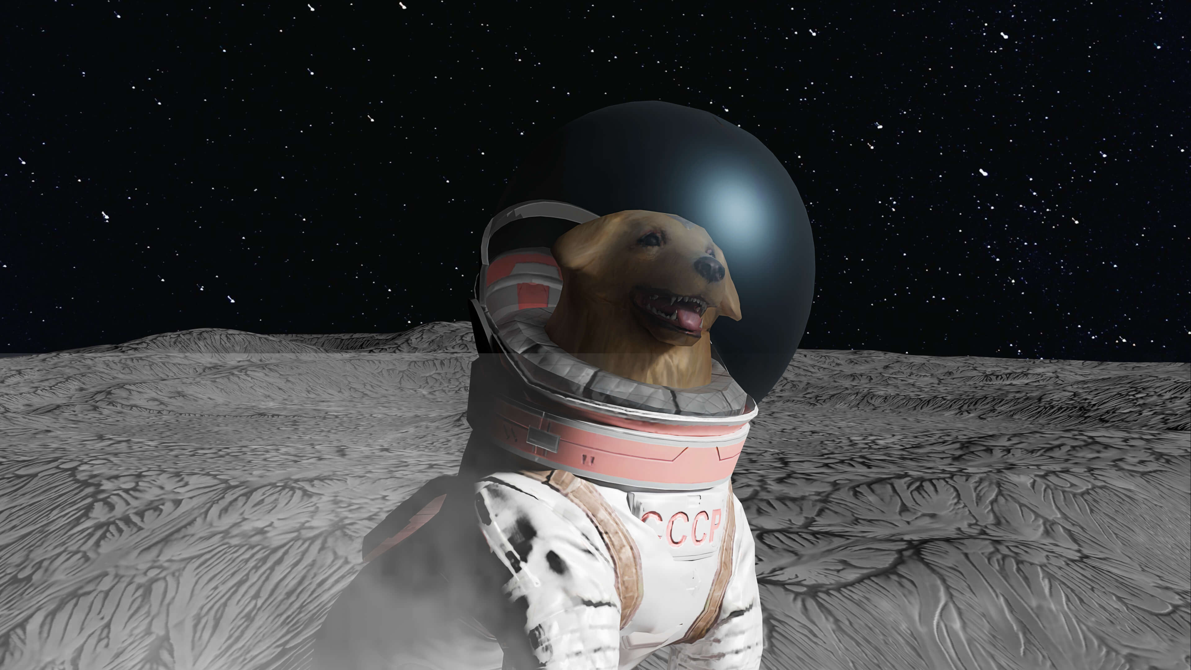 Cosmo The Space Dog - 3D Model by VFXMatrix