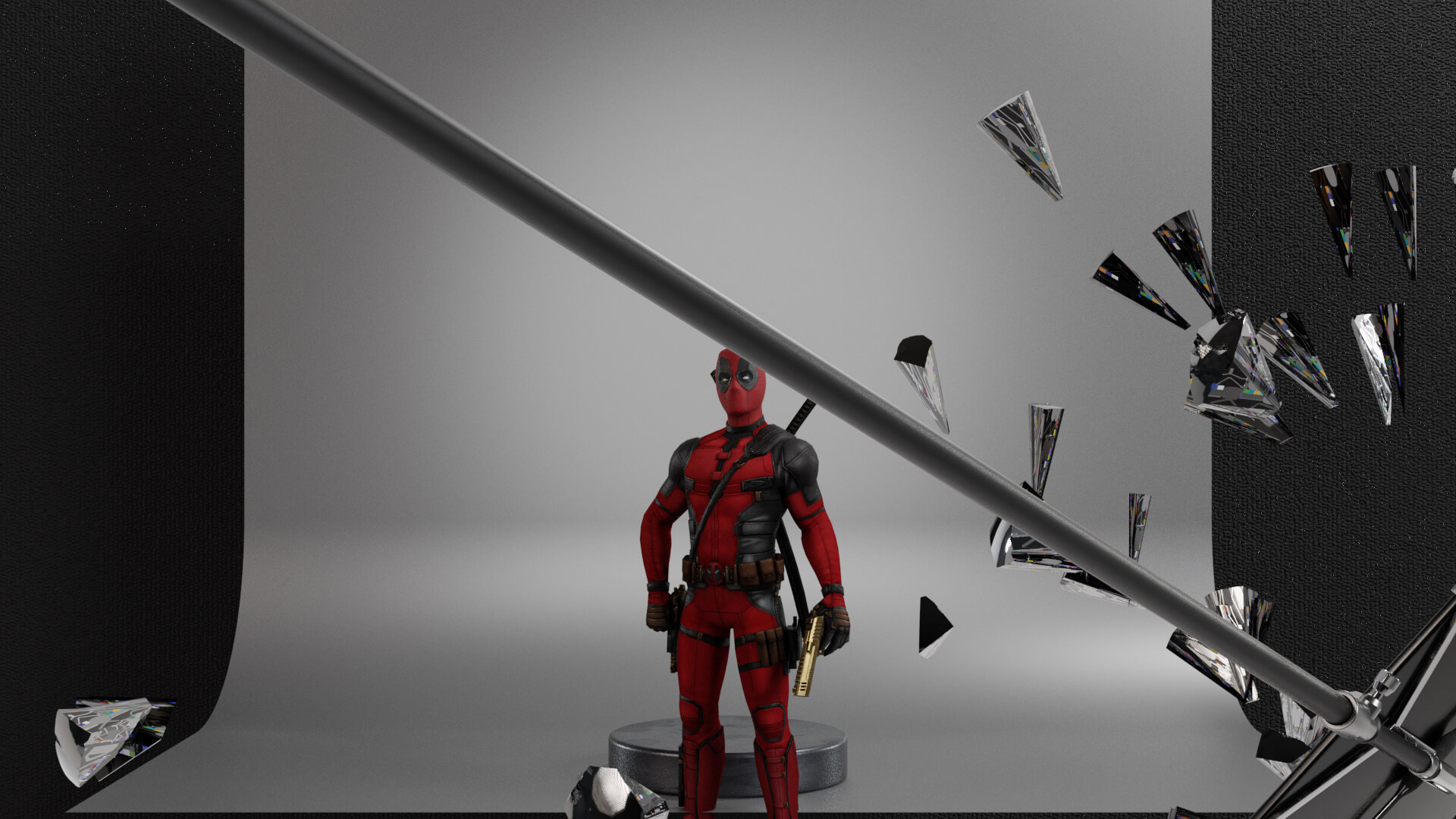 Deadpool - Wade Wilson 3D Model by VFXMatrix