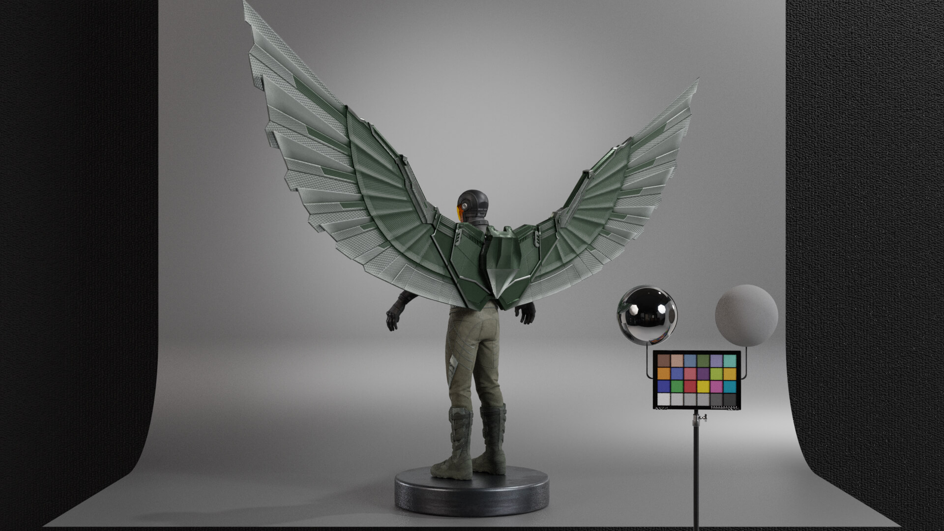 Falcon - Joaquín Torres 3D Model by VFXMatrix