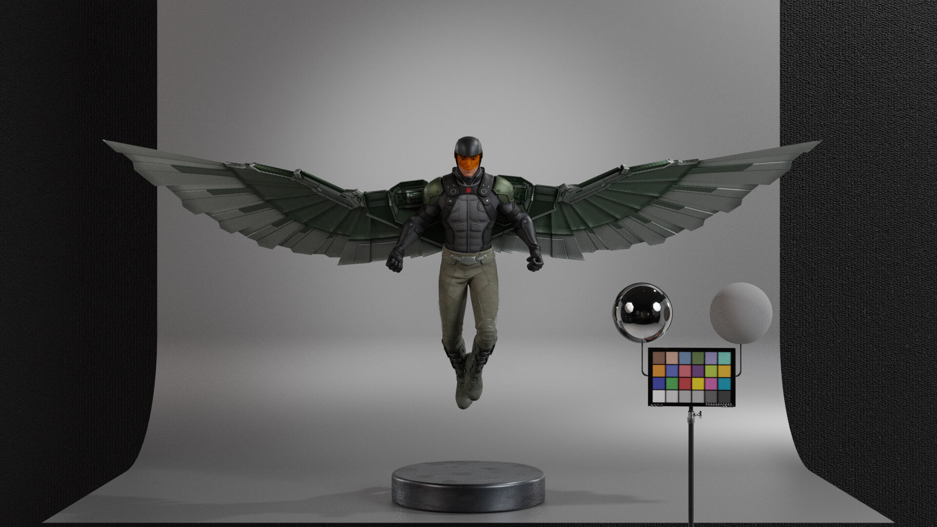 Falcon - Joaquín Torres 3D Model by VFXMatrix