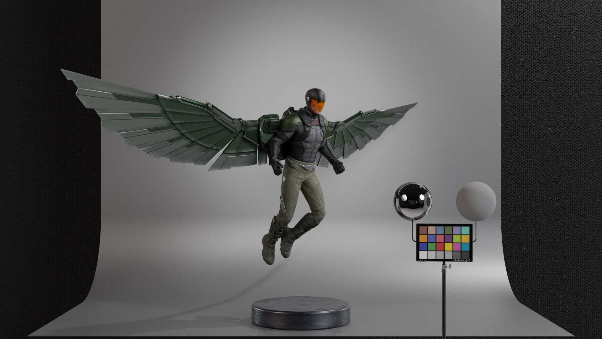 Falcon - Joaquín Torres 3D Model by VFXMatrix