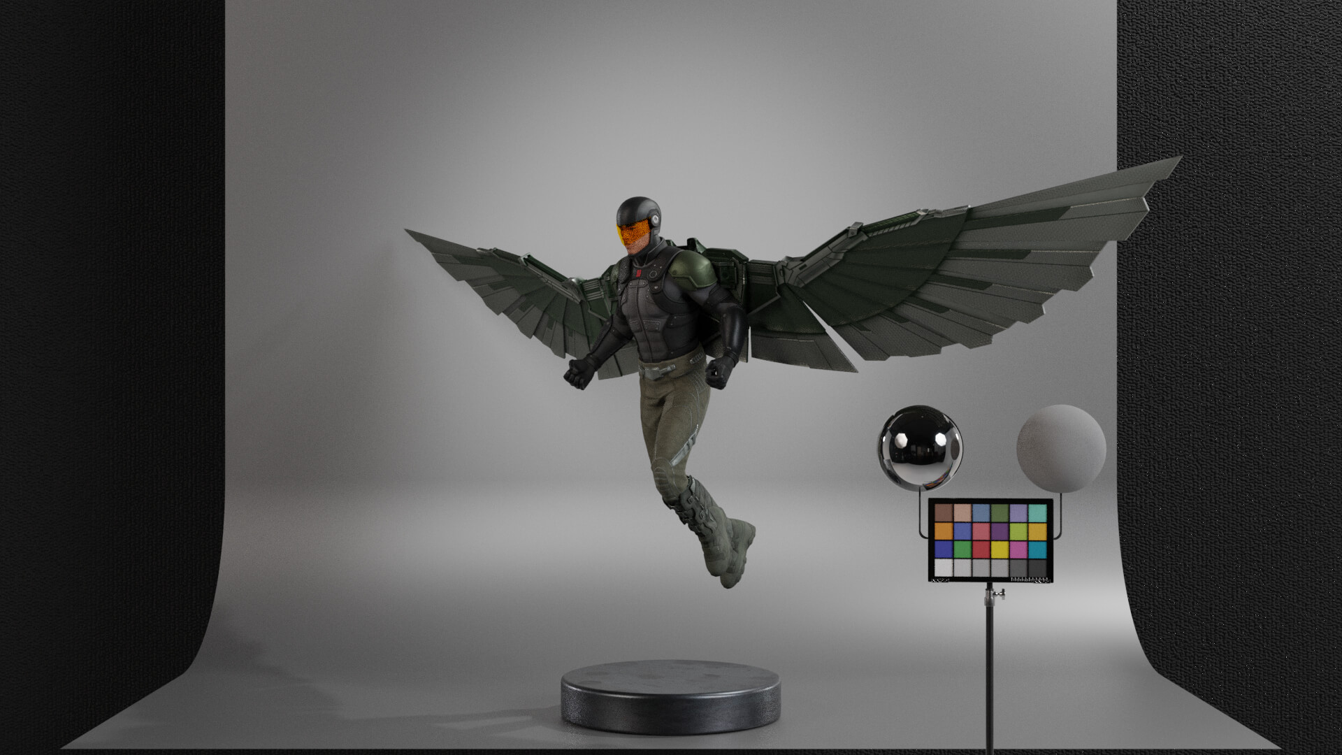 Falcon - Joaquín Torres 3D Model by VFXMatrix