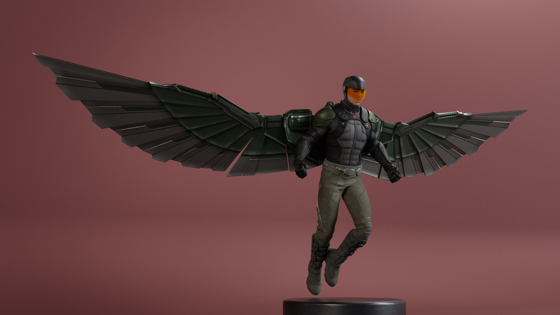 Falcon - Joaquín Torres 3D Model by VFXMatrix