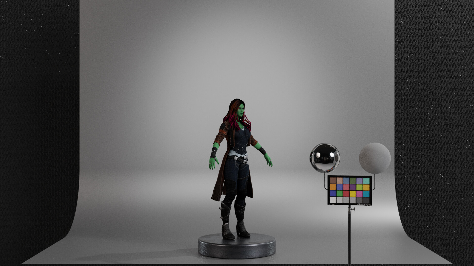 Gamora - Daughter of Thanos 3D Model by VFXMatrix