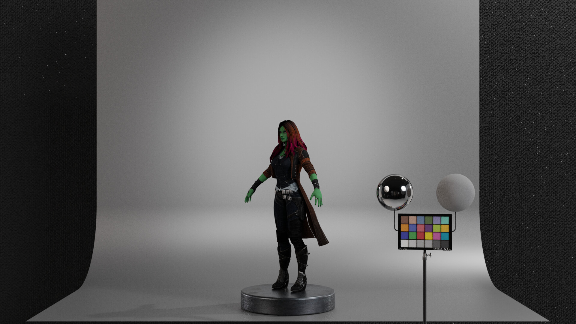 Gamora - Daughter of Thanos 3D Model by VFXMatrix