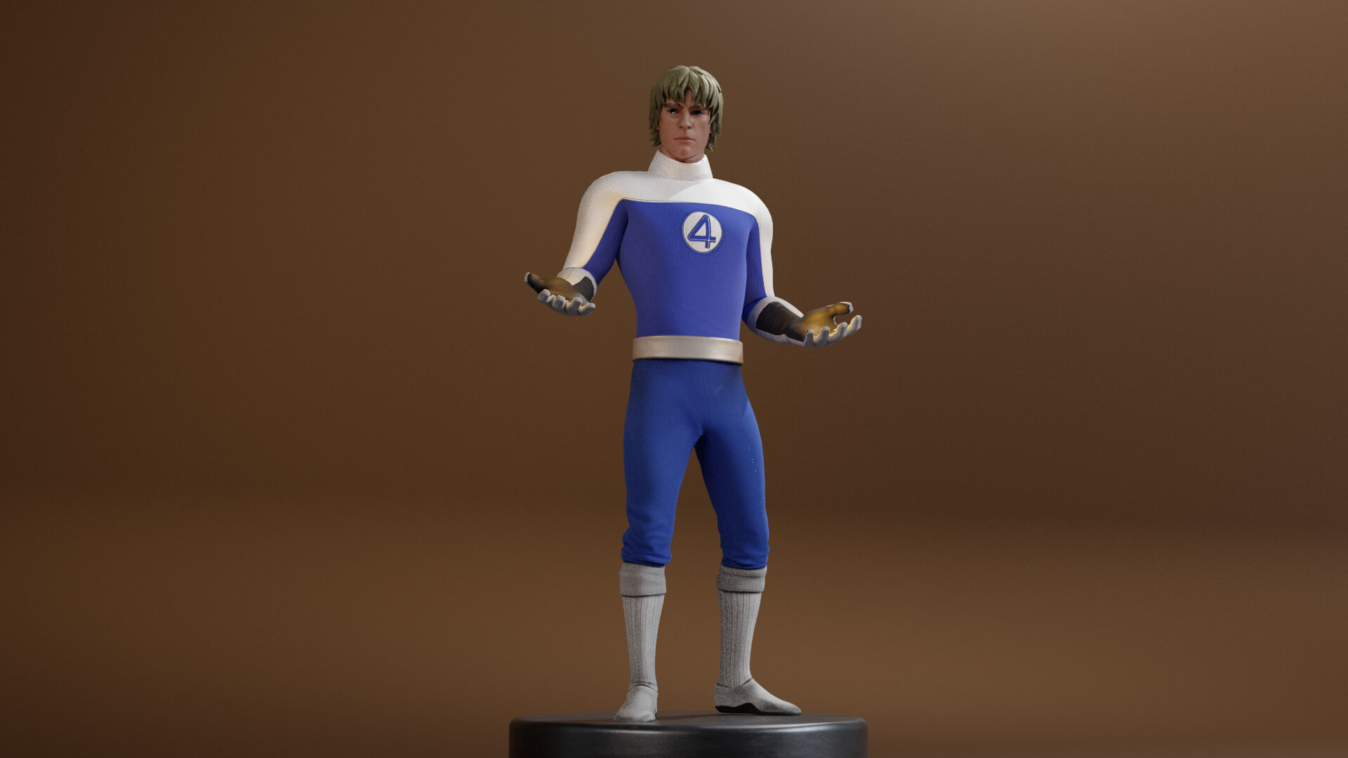 Human Torch - Johnny Storm 3D Model by VFXMatrix