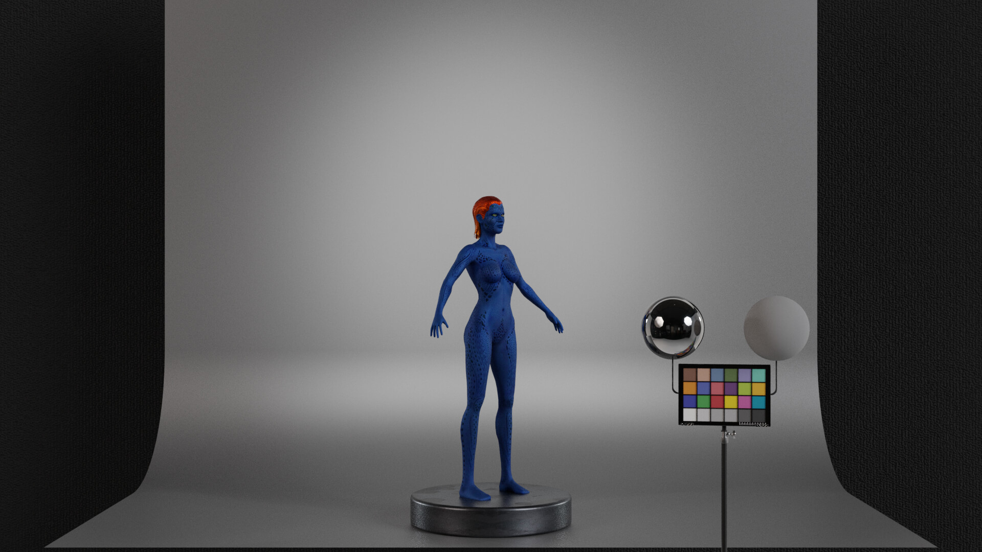 Mystique - Raven Darkhölme 3D Model by VFXMatrix