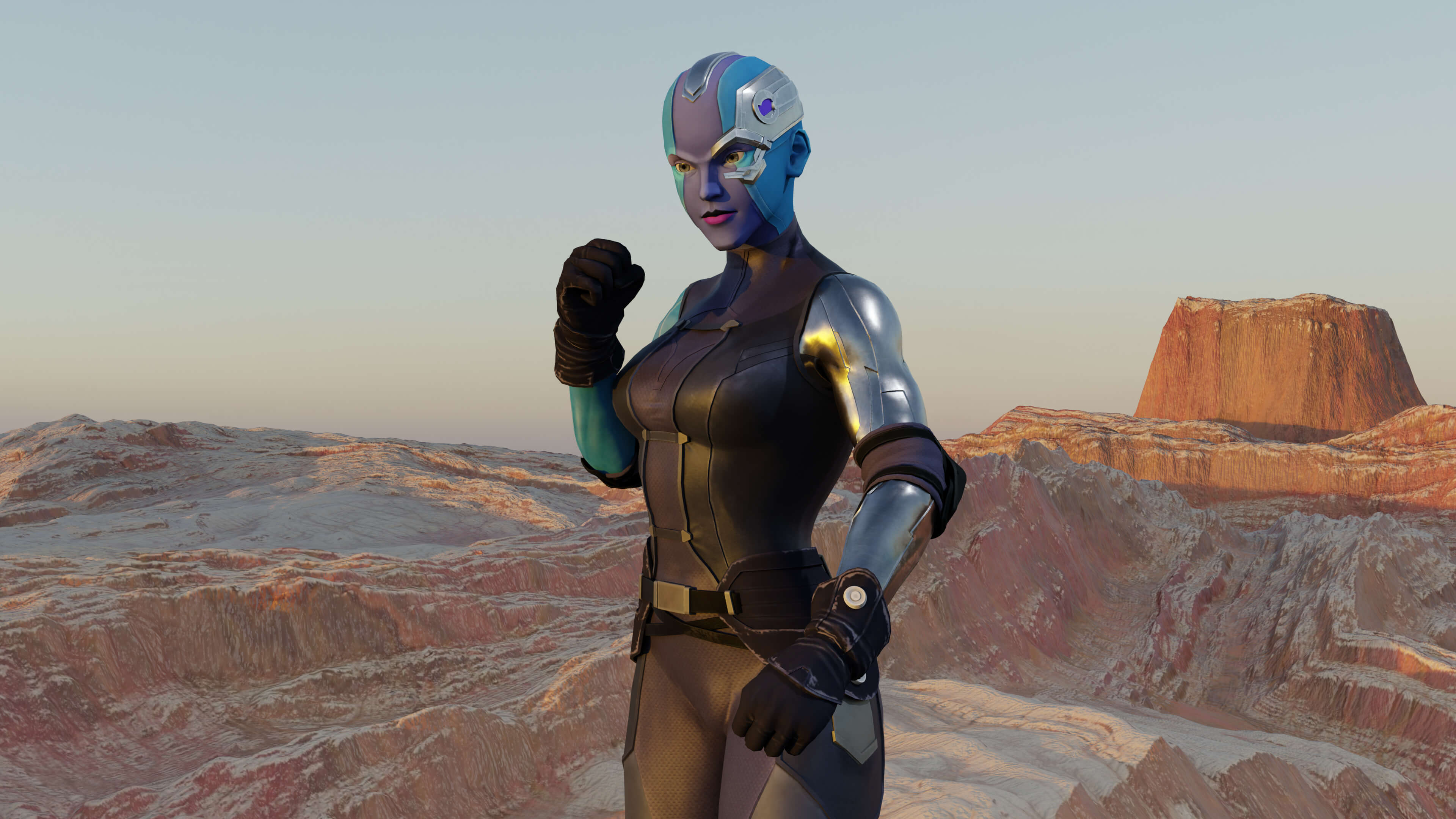Nebula - Daughter of Thanos 3D Model by VFXMatrix