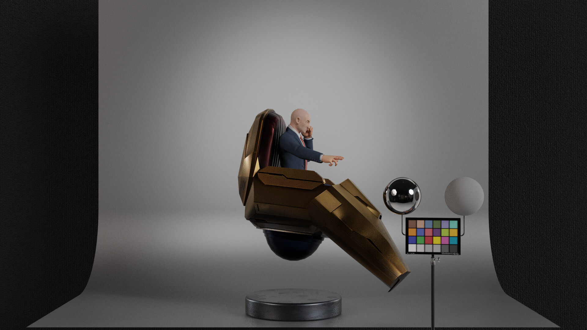 Professor X - Charles Xavier 3D Model by VFXMatrix