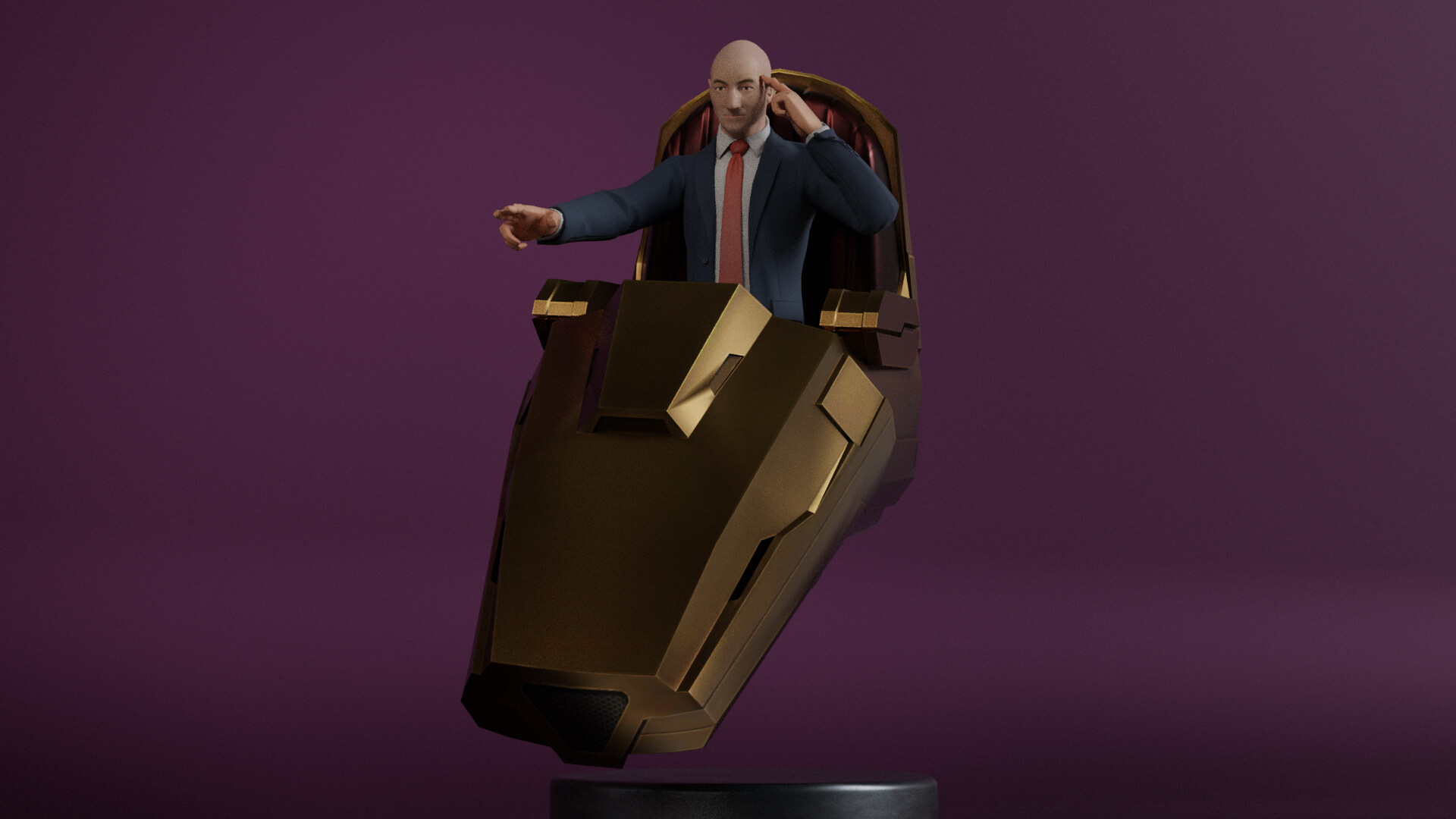 Professor X - Charles Xavier 3D Model by VFXMatrix
