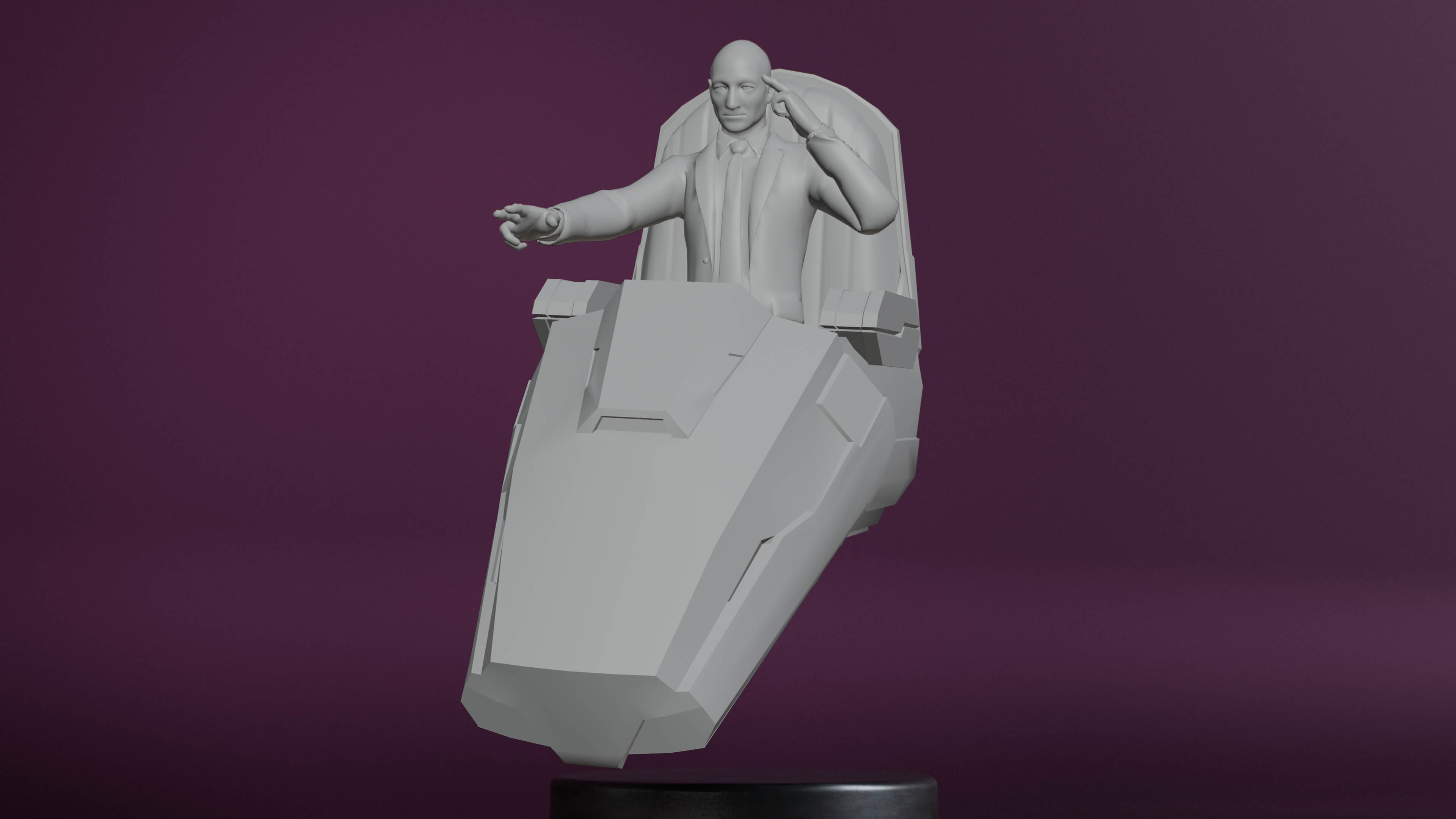 Professor X - Charles Xavier 3D Model by VFXMatrix