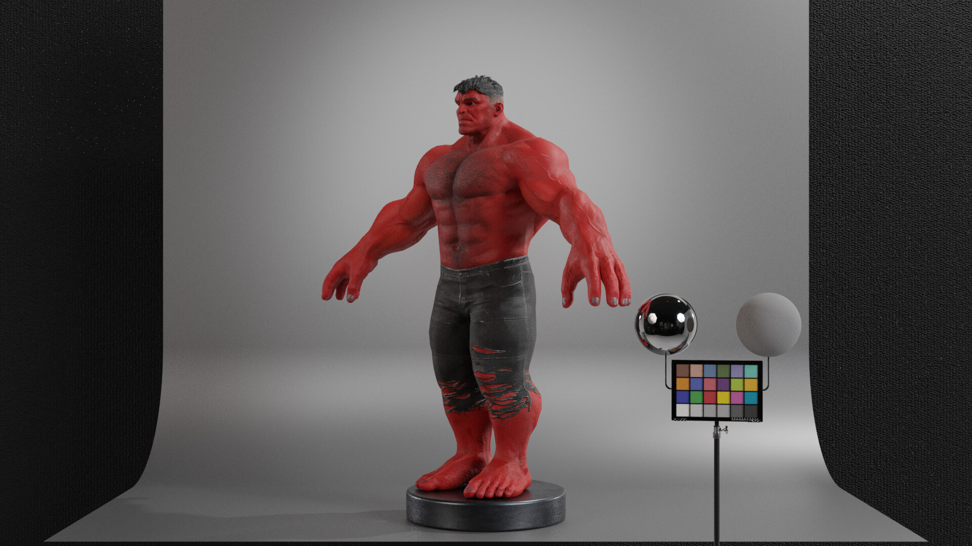 Red Hulk - General Thunderbolt Ross 3D Model by VFXMatrix