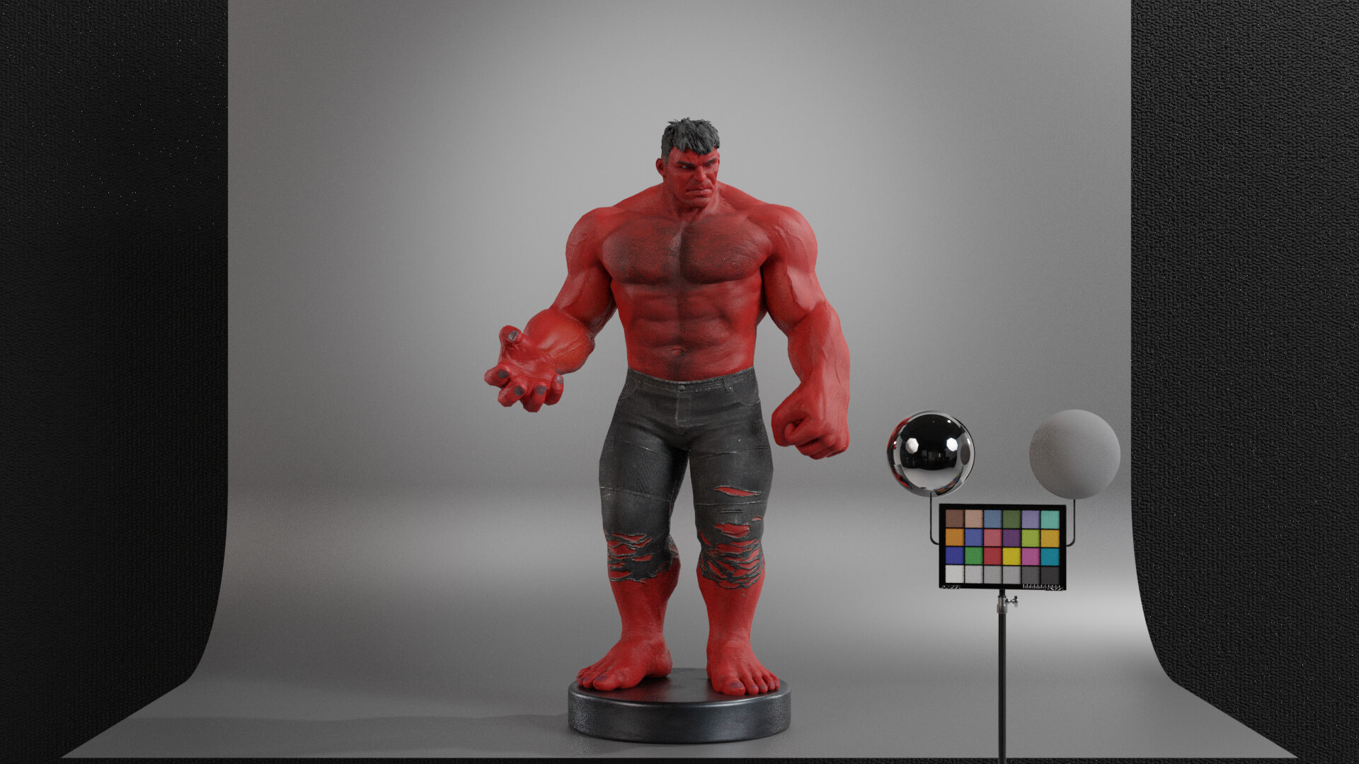 Red Hulk - General Thunderbolt Ross 3D Model by VFXMatrix