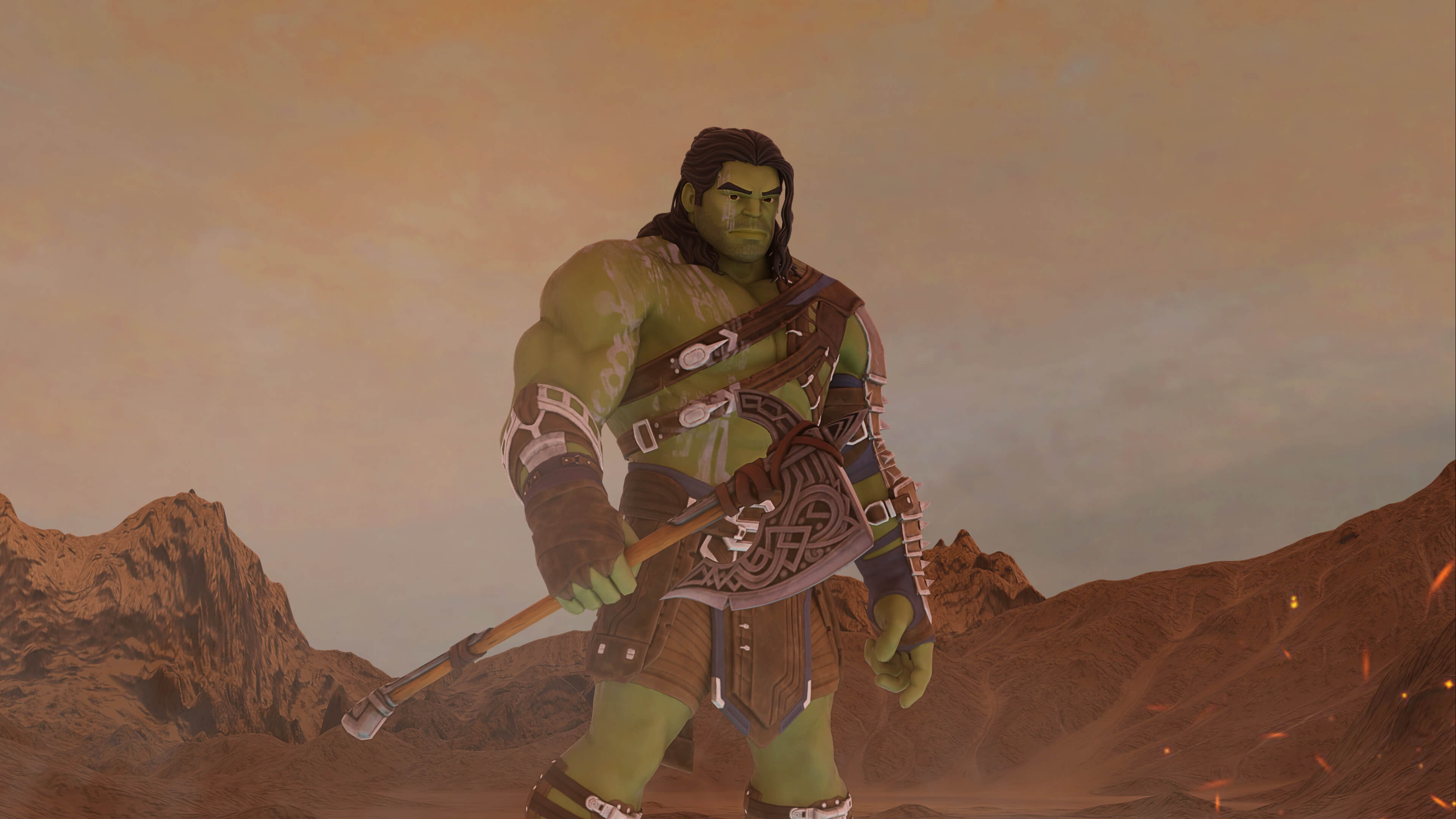 Skaar - Son of Hulk 3D Model by VFXMatrix