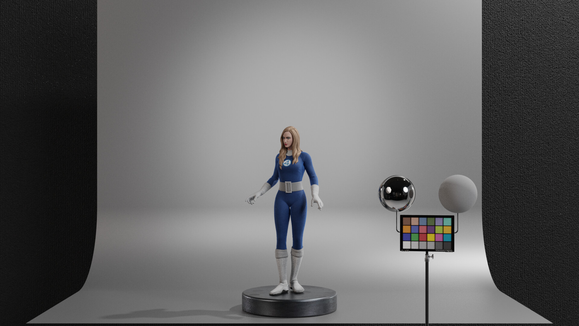 The Invisible Woman - Sue Storm 3D Model by VFXMatrix