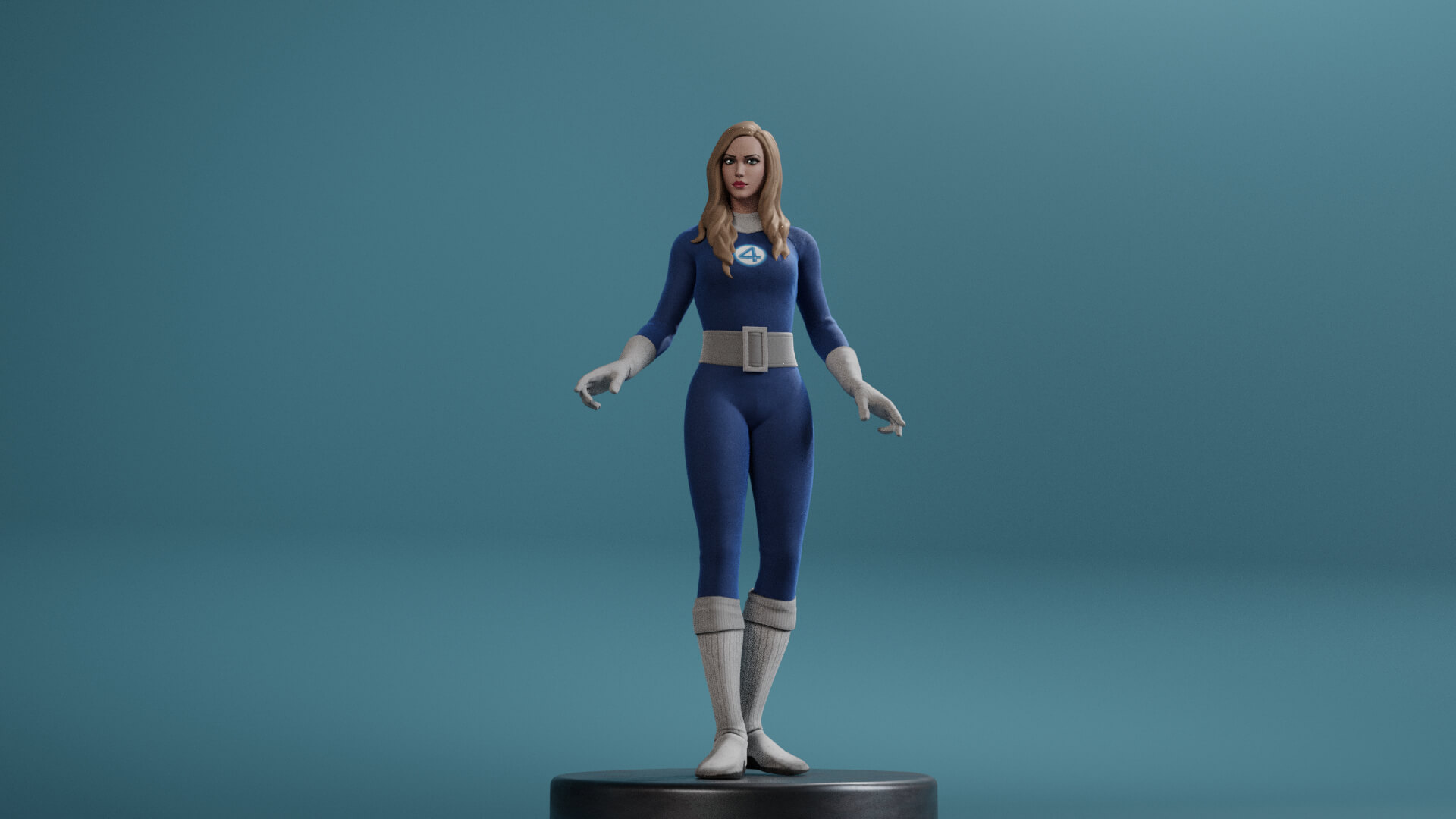 The Invisible Woman - Sue Storm 3D Model by VFXMatrix
