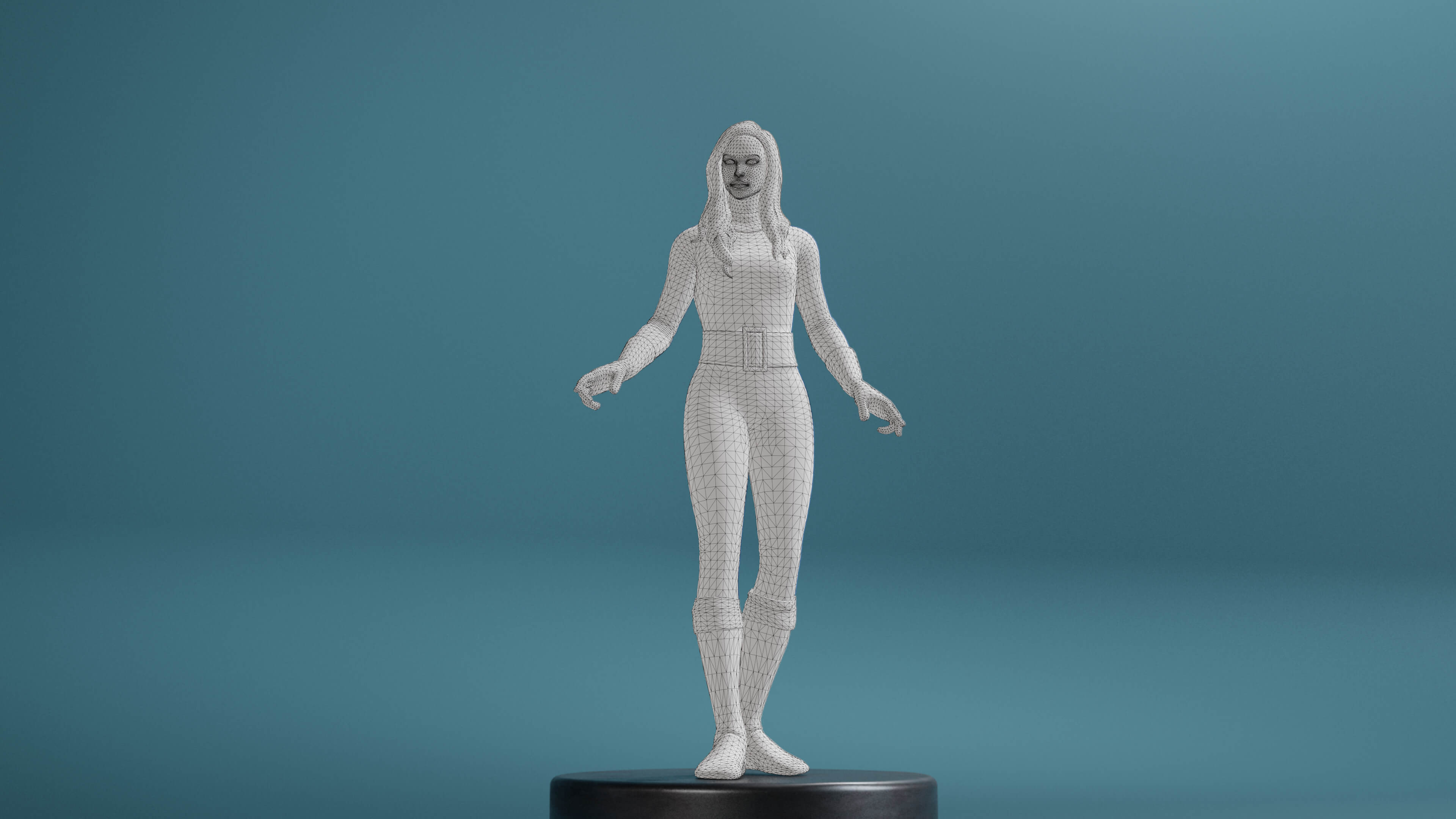 The Invisible Woman - Sue Storm 3D Model by VFXMatrix