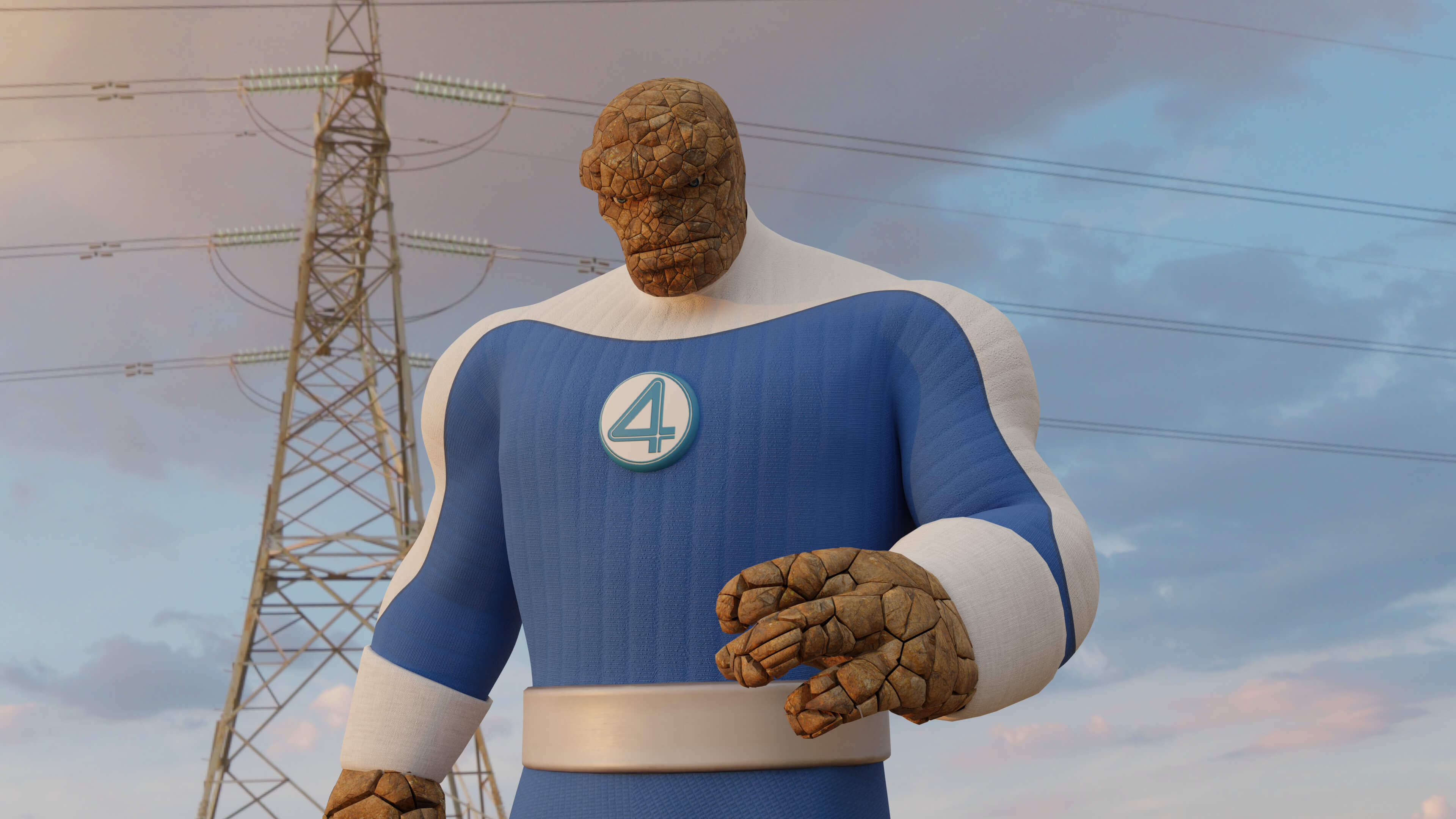 Thing - Ben Grimm 3D Model by VFXMatrix