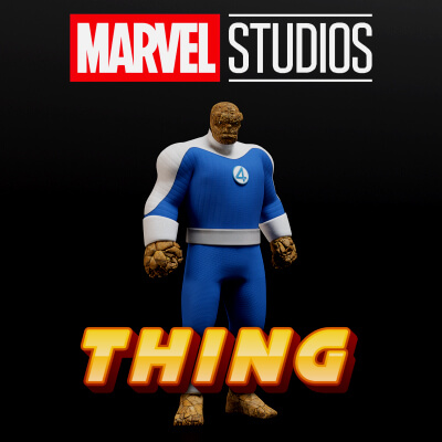 Thing - Ben Grimm 3D Model by VFXMatrix
