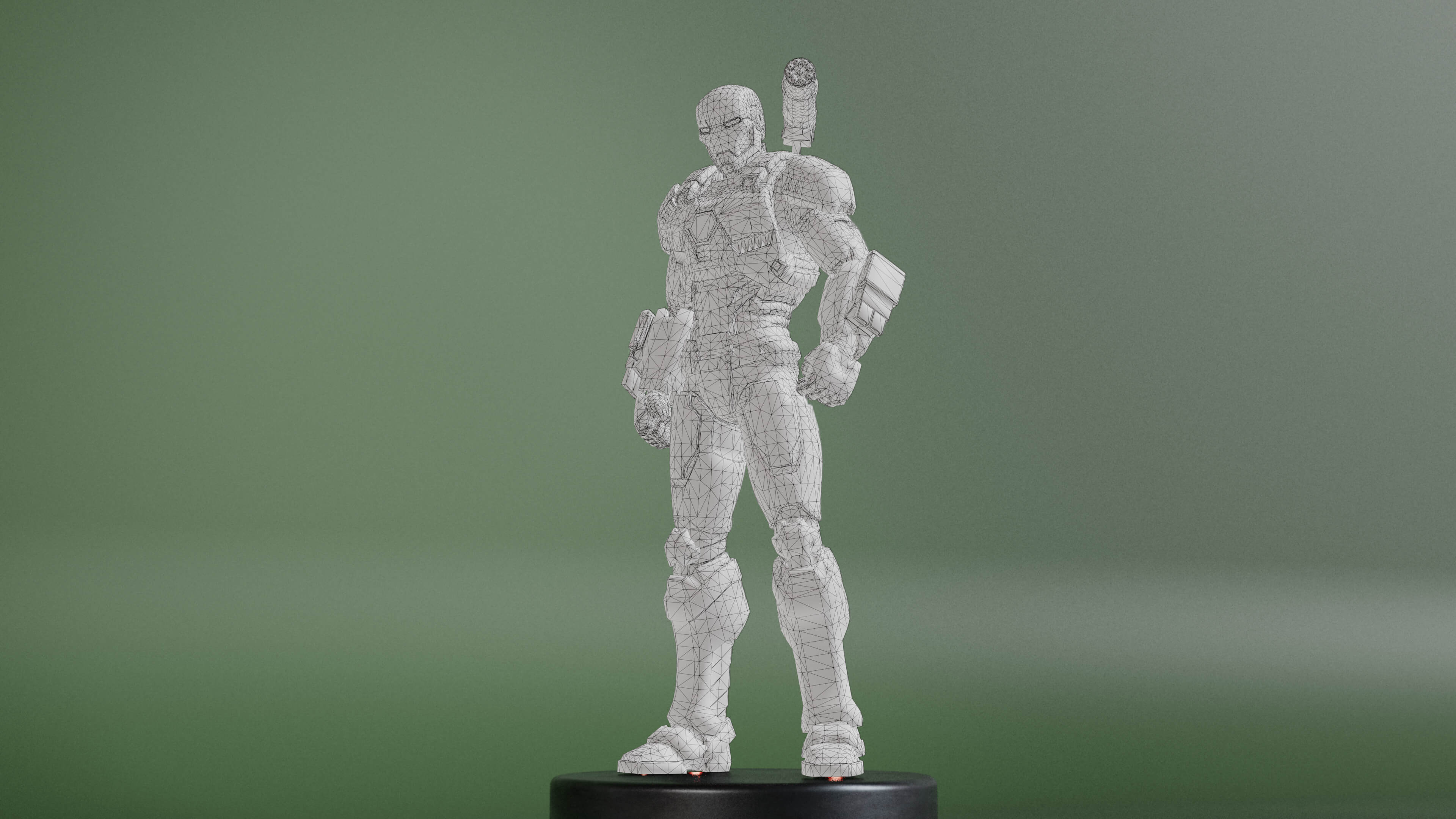 War Machine - James Rhodes 3D Model by VFXMatrix