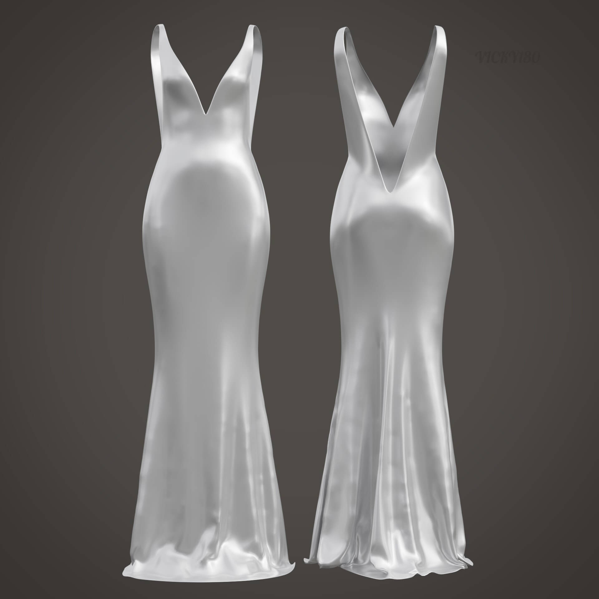Silk Satin Party Dresses -Bridal Gowns Collection by vicky180