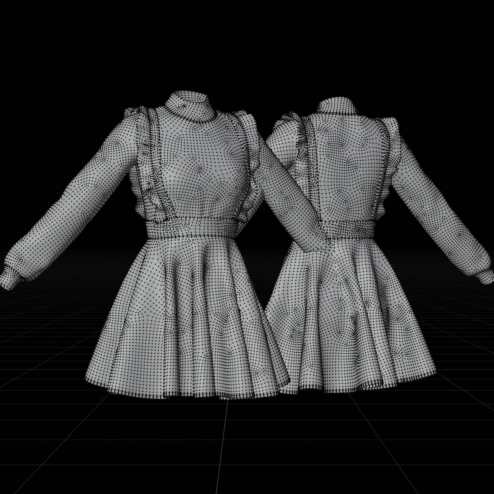 Check Pinafore Dress and Sweater - Jumper Cloth Model by vicky180