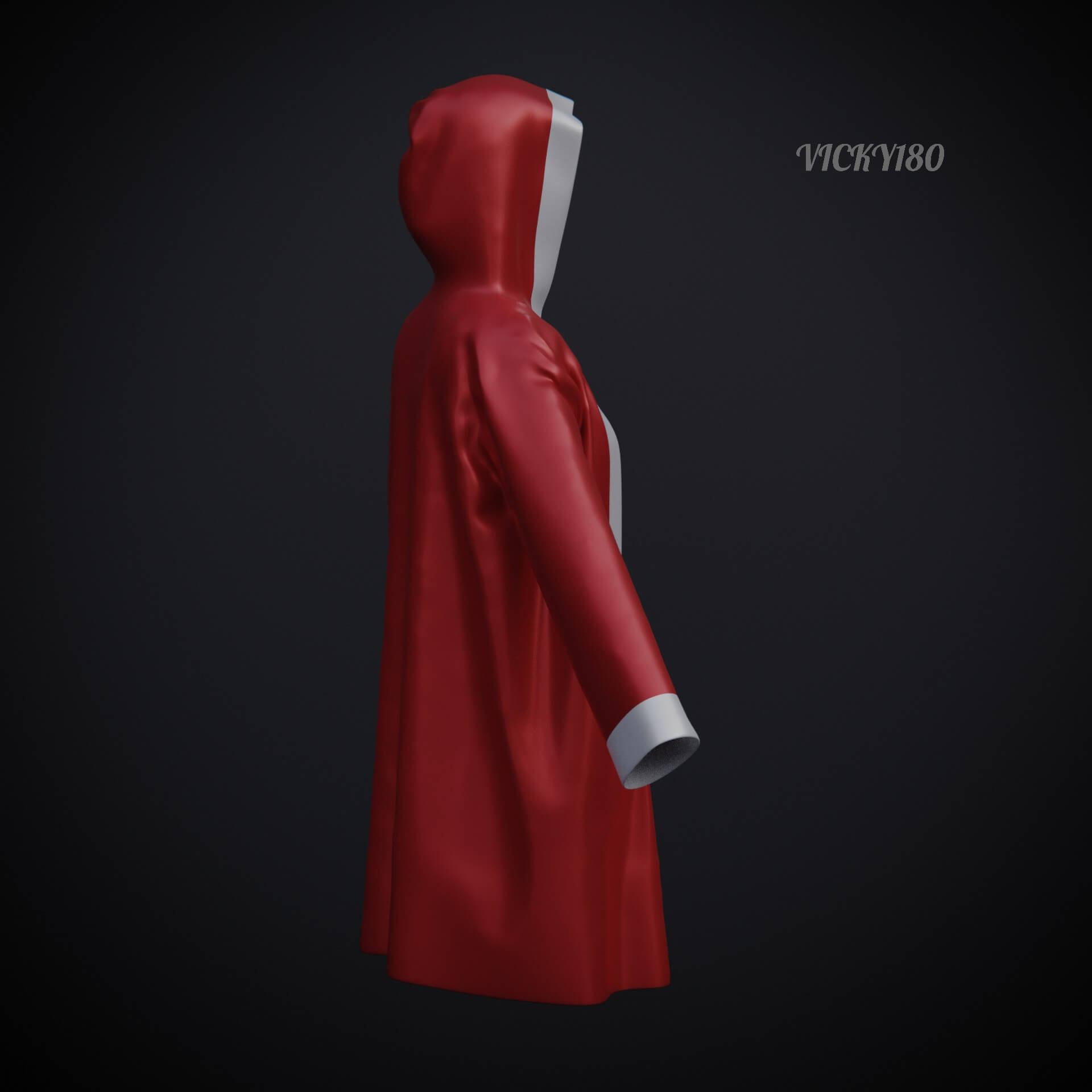 Female Boxer Outfit - Shorts Set and Robe 3D Model by vicky180