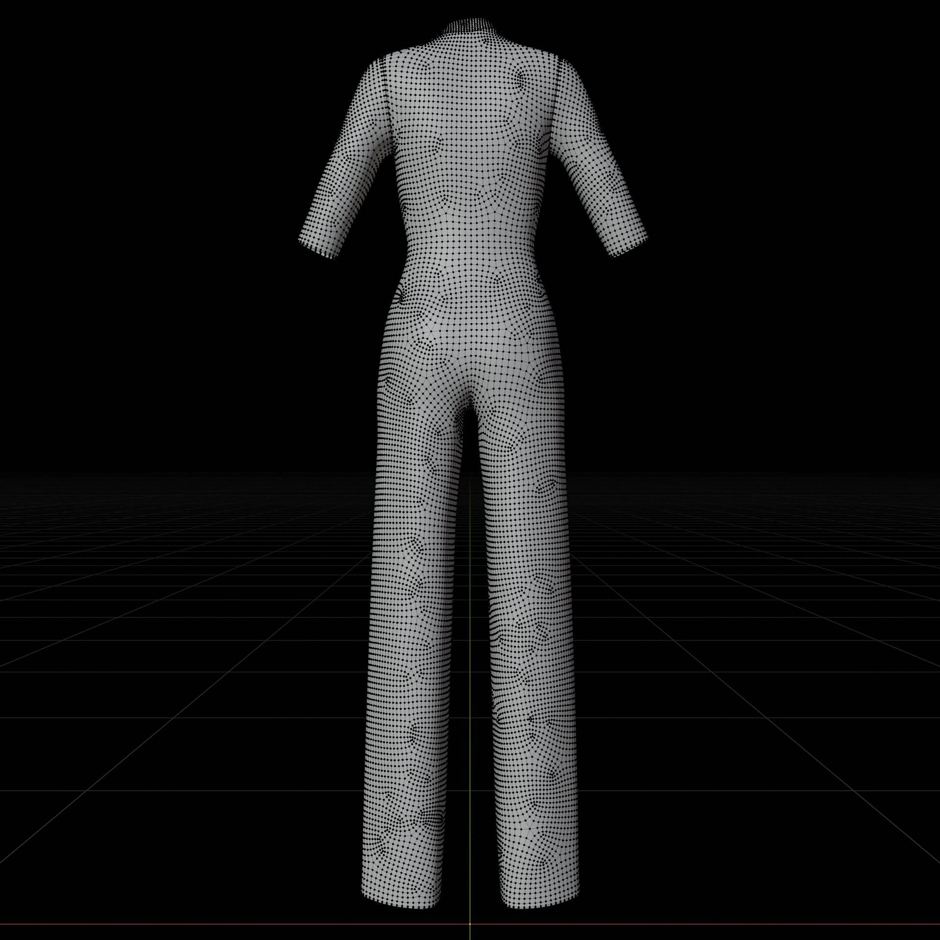 Female Formal Jumpsuit - 3D Model by vicky180