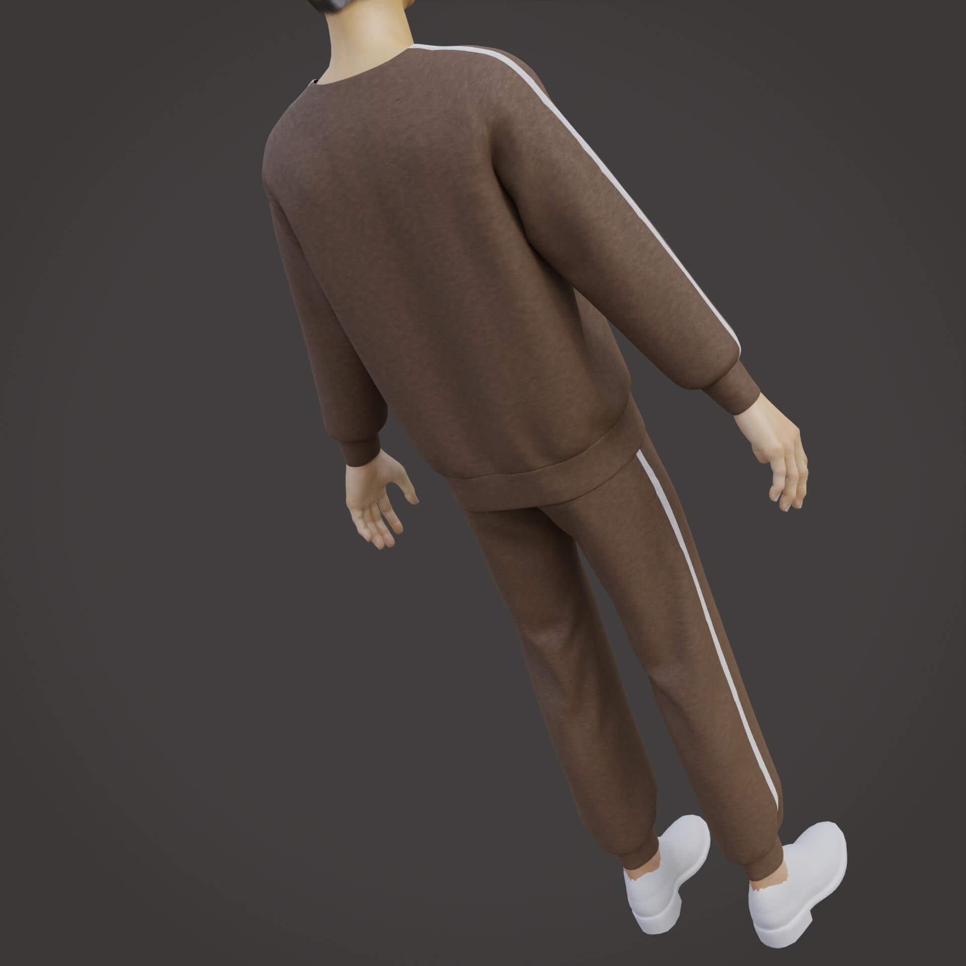 Male Tracksuit - Sweater and Joggers Trackset Outfit 3D Model by vicky180