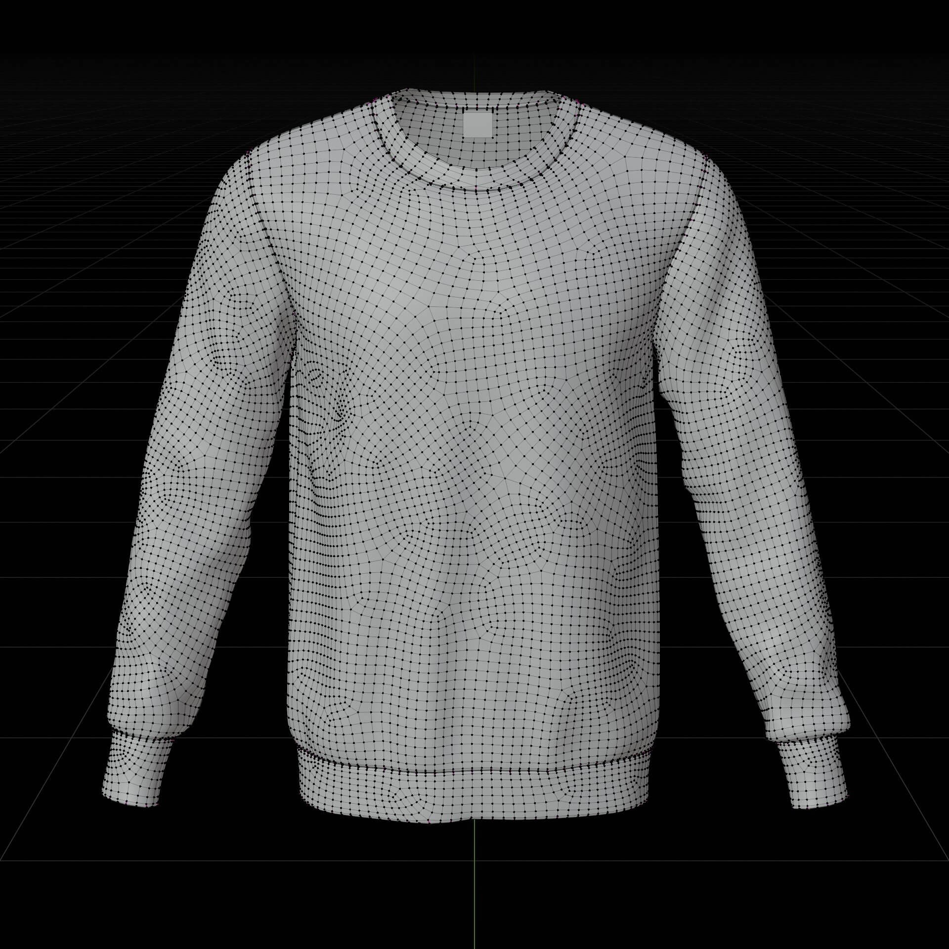 White Sweatshirt - 3D Model by vicky180