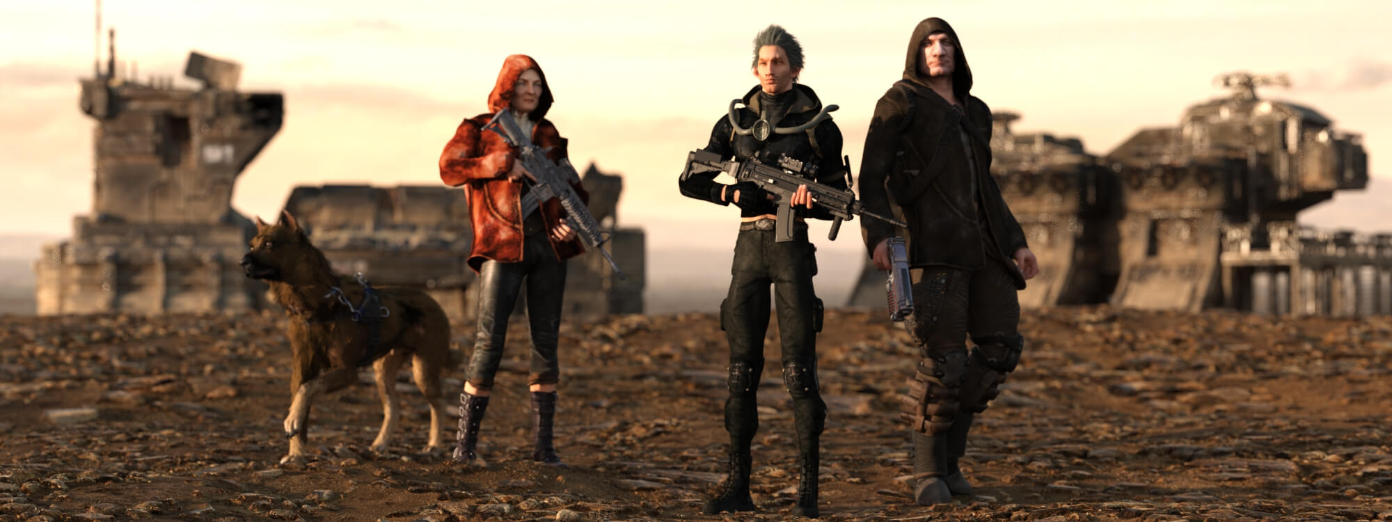 Apocalyptic Scavengers 3D Render, Digital Art by vicster56