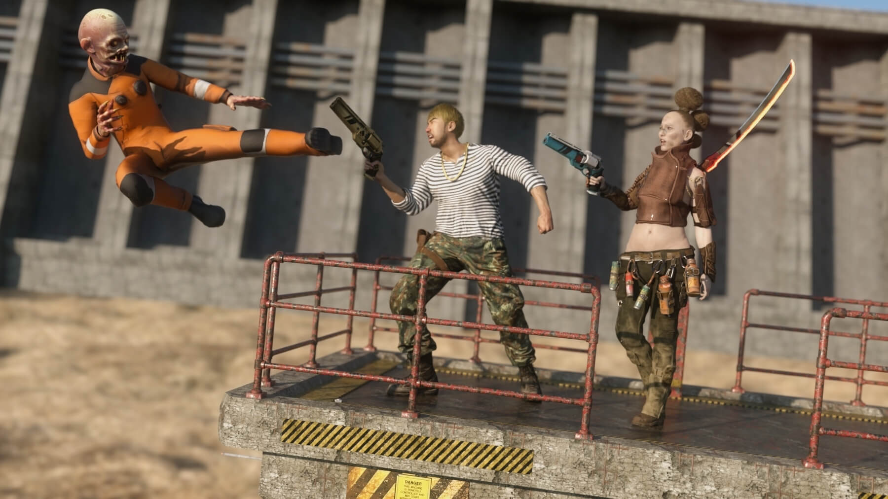 Dropkick Alien 3D Render, Digital Art by vicster56