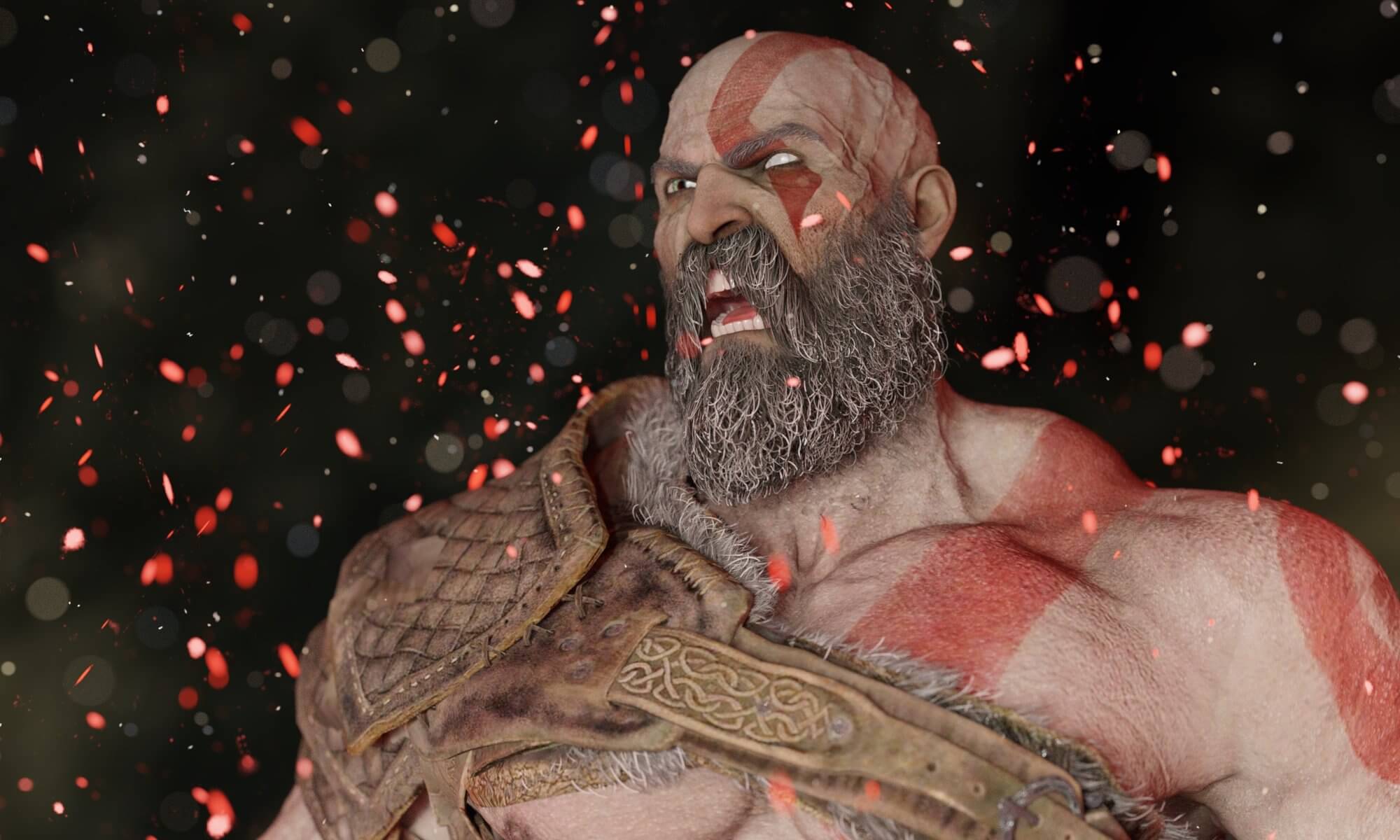 GOW Portrait 3D Render | RenderHub Gallery