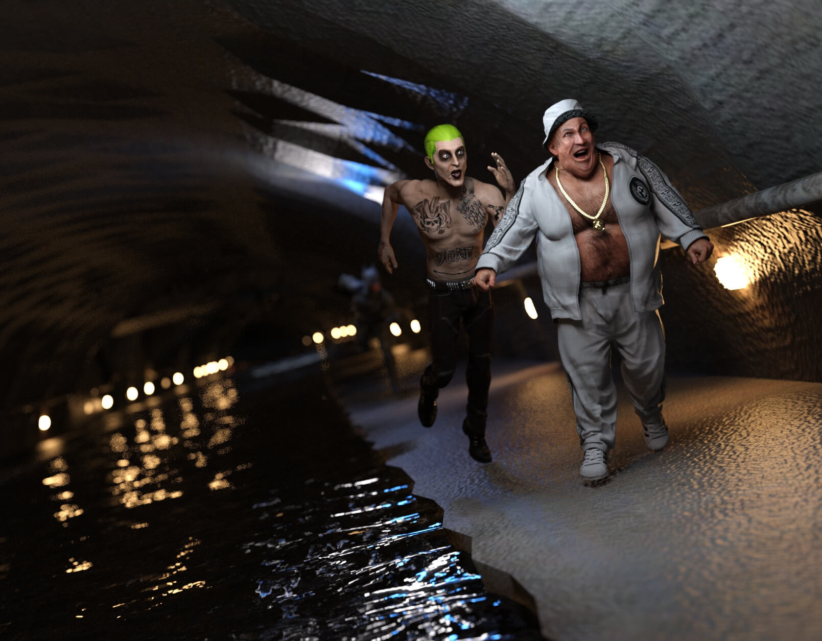 The Chase 3D Render, Digital Art by vicster56