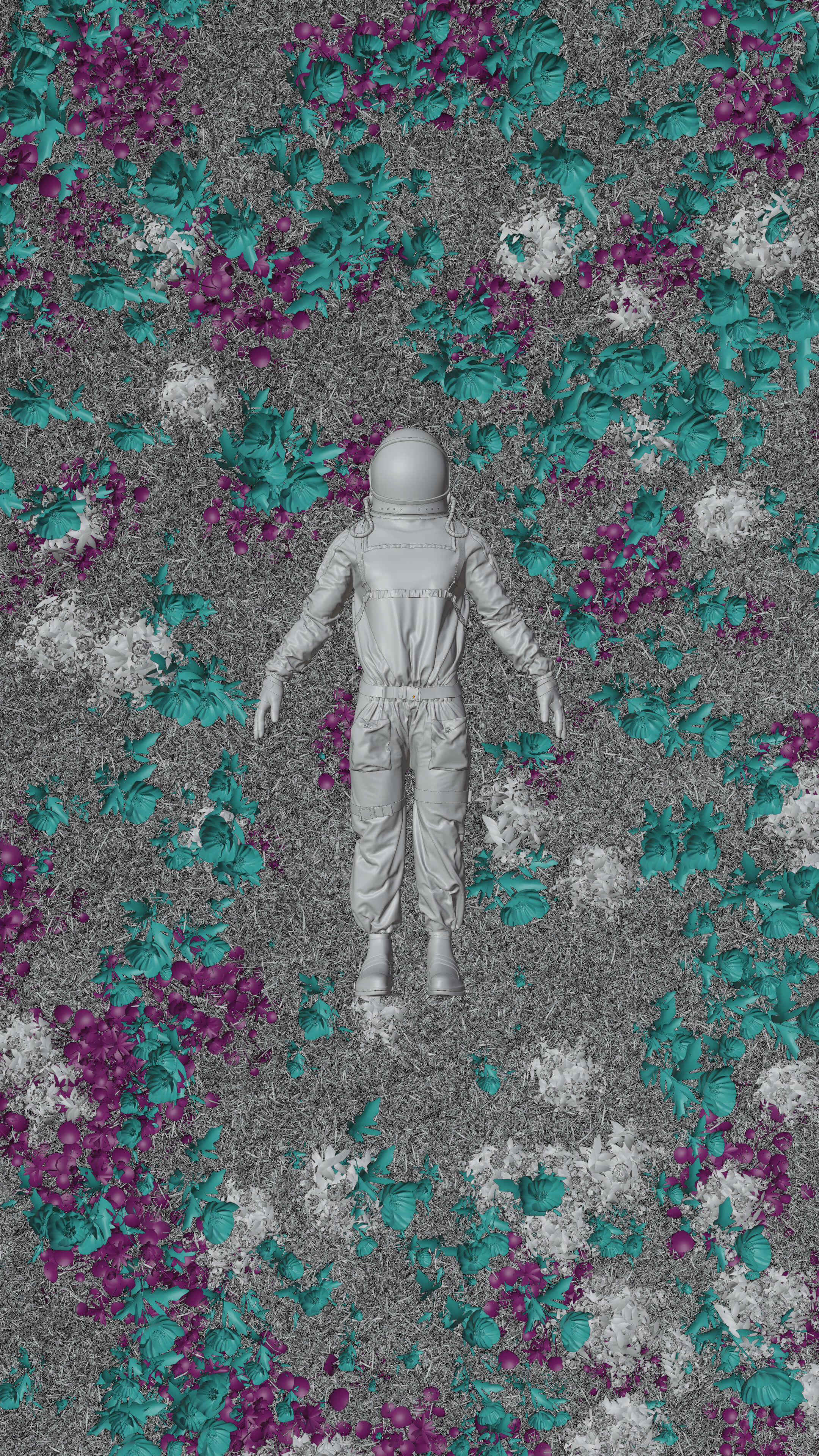 ASTRONAUT 3D Render, Digital Art by viken_patel