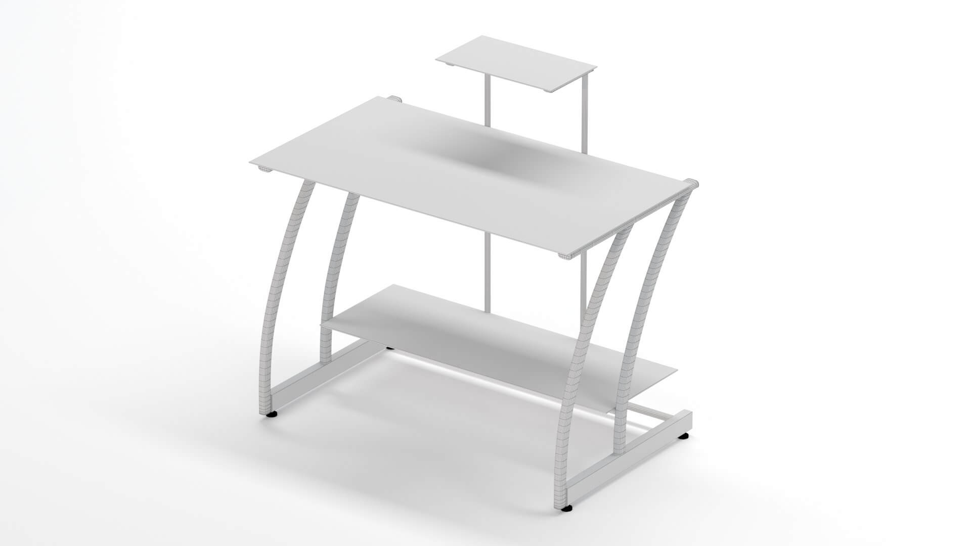 Computer Table - Free 3D Model by ViktorB