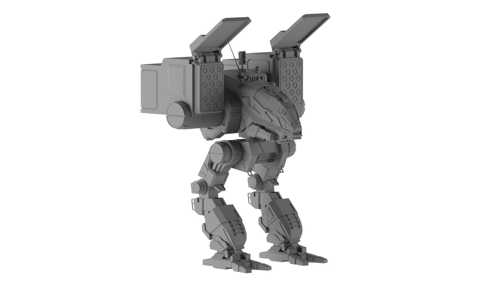 Mecha CPLT-C1 Catapult - BattleTech MechWarrior Universe 3D Model by ViktorB