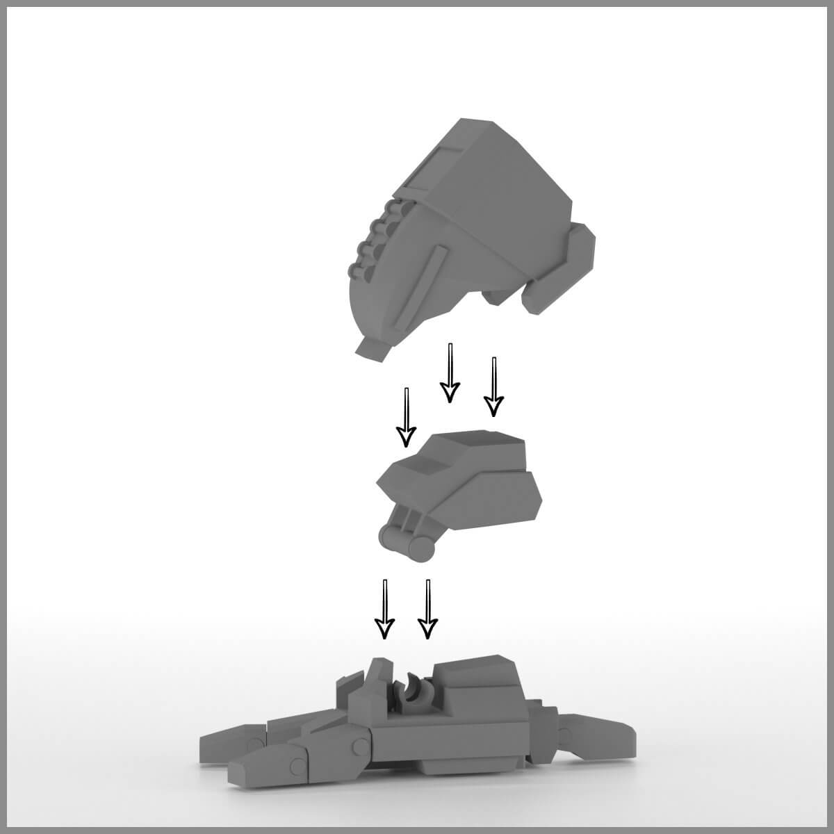 Mecha CPLT-C1 Catapult - BattleTech MechWarrior Universe 3D Model by ...