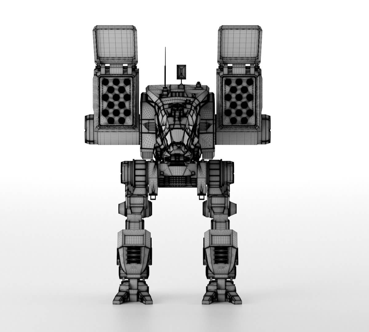Mecha CPLT-C1 Catapult - BattleTech MechWarrior Universe 3D Model by ...