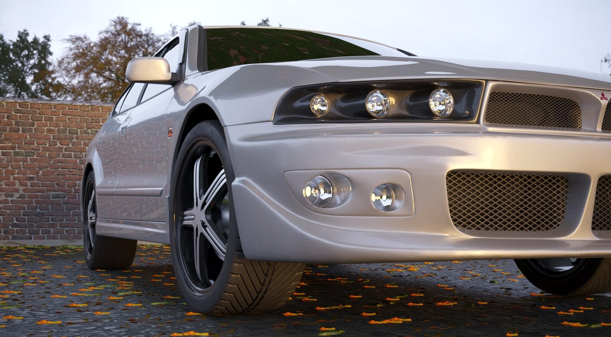 Mitsubishi Galant 1996 - 1999 -- 8th Generation 3D Model by ViktorB