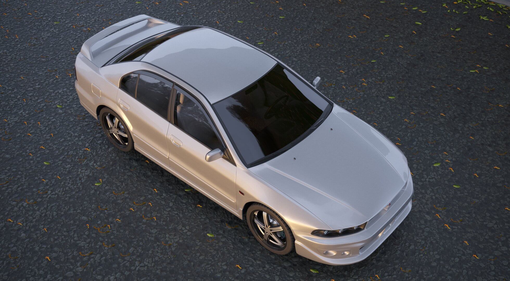Mitsubishi Galant 1996 - 1999 -- 8th Generation 3D Model by ViktorB