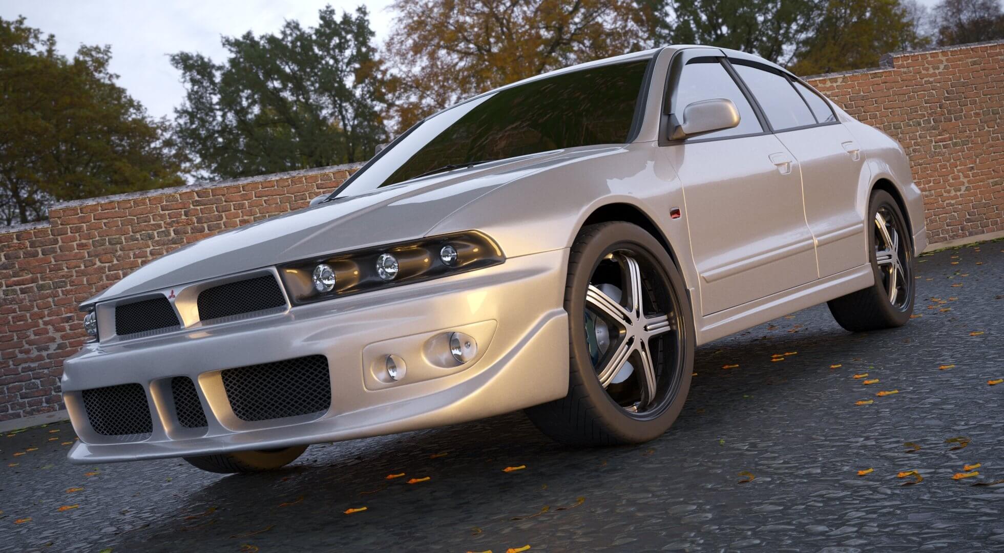 Mitsubishi Galant 1996 - 1999 -- 8th Generation 3D Model by ViktorB